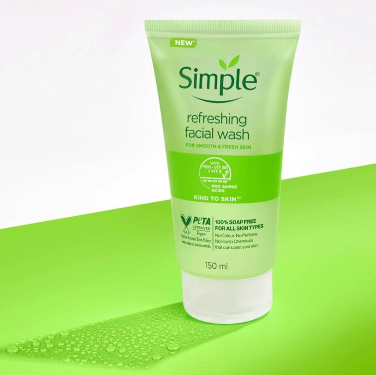 Simple Refreshing Face Wash Skin Refreshing Facial Gel Wash For ...