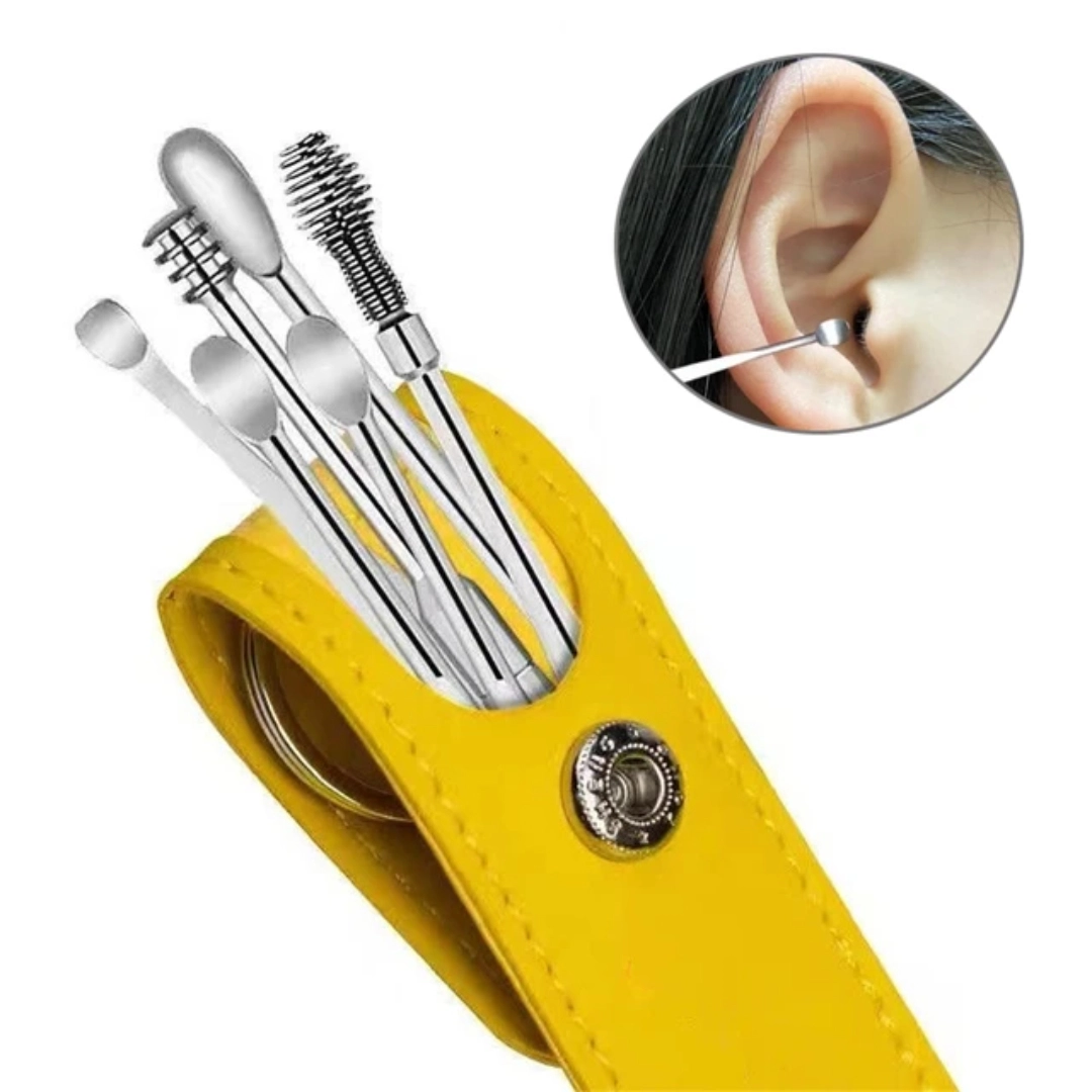 Ear Cleaner Set Earpick Ear Wax Remover Ear Spoon Curette Ear Cleaning ...