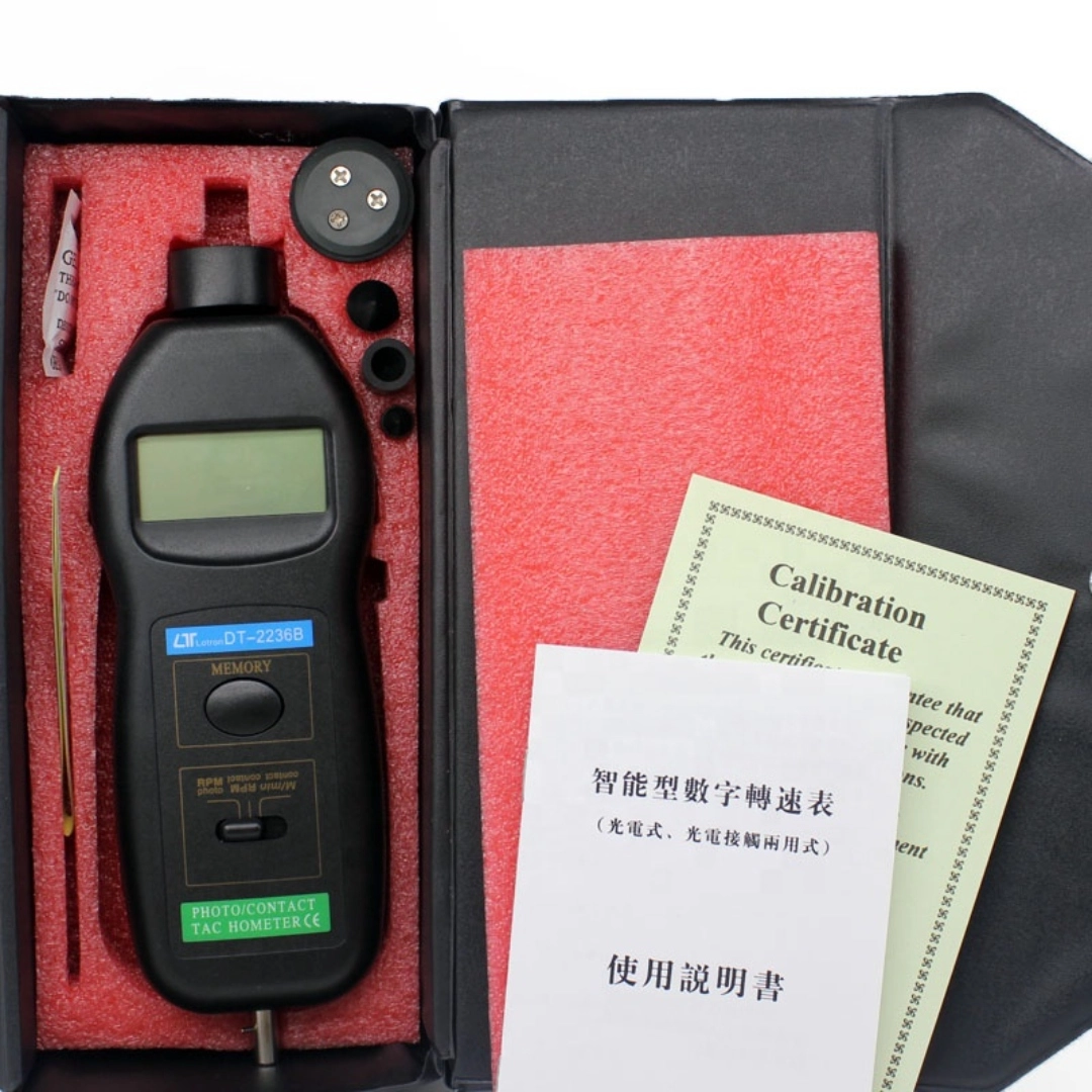 Dt-2236B Digital Tachometer – Photo & Contact Rpm Meter For Laser ...