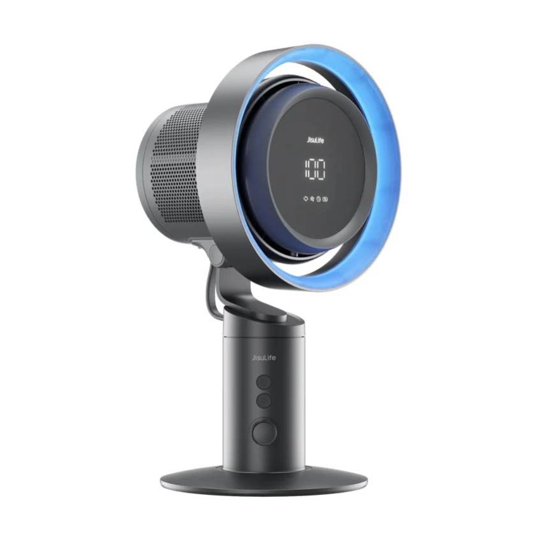 JISULIFE Table Fan Pro 3 Turbo Oscillating Fan with Air Purifier