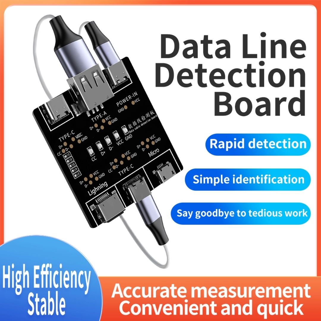 DT3 Data Cable Detection Board USB Cable Tester Short Circuit On-Off ...