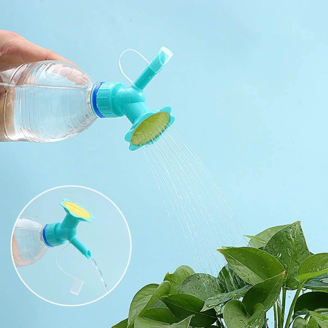 2 In 1 Bottle cap sprinkler Dual Head Bottle watering spout Double ...