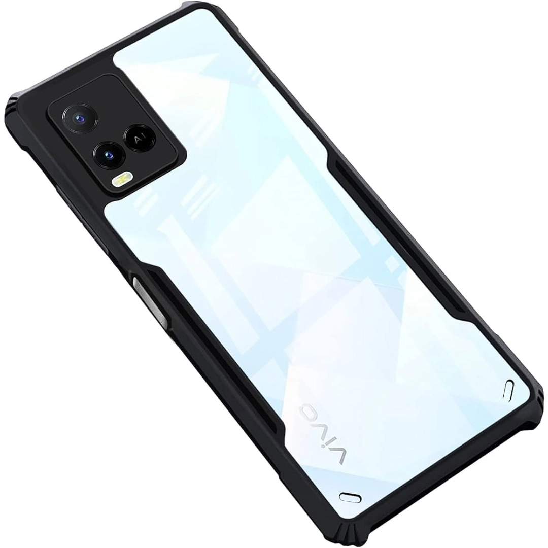 Vivo Y21 protective black border crystal clear xundd mobile back case cover