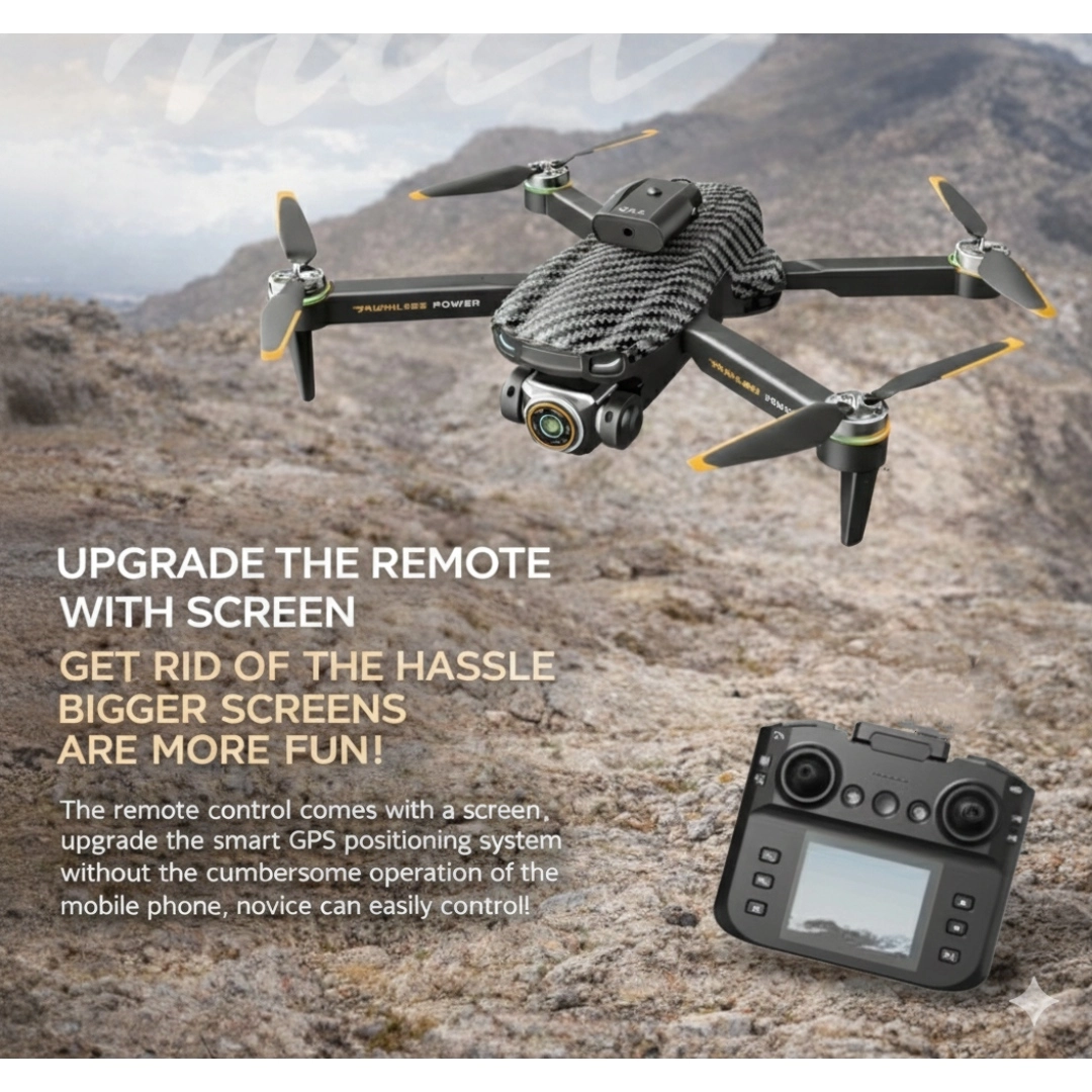 Display Remote Drone with 4K Dual Camera Optical Flow Positioning ...