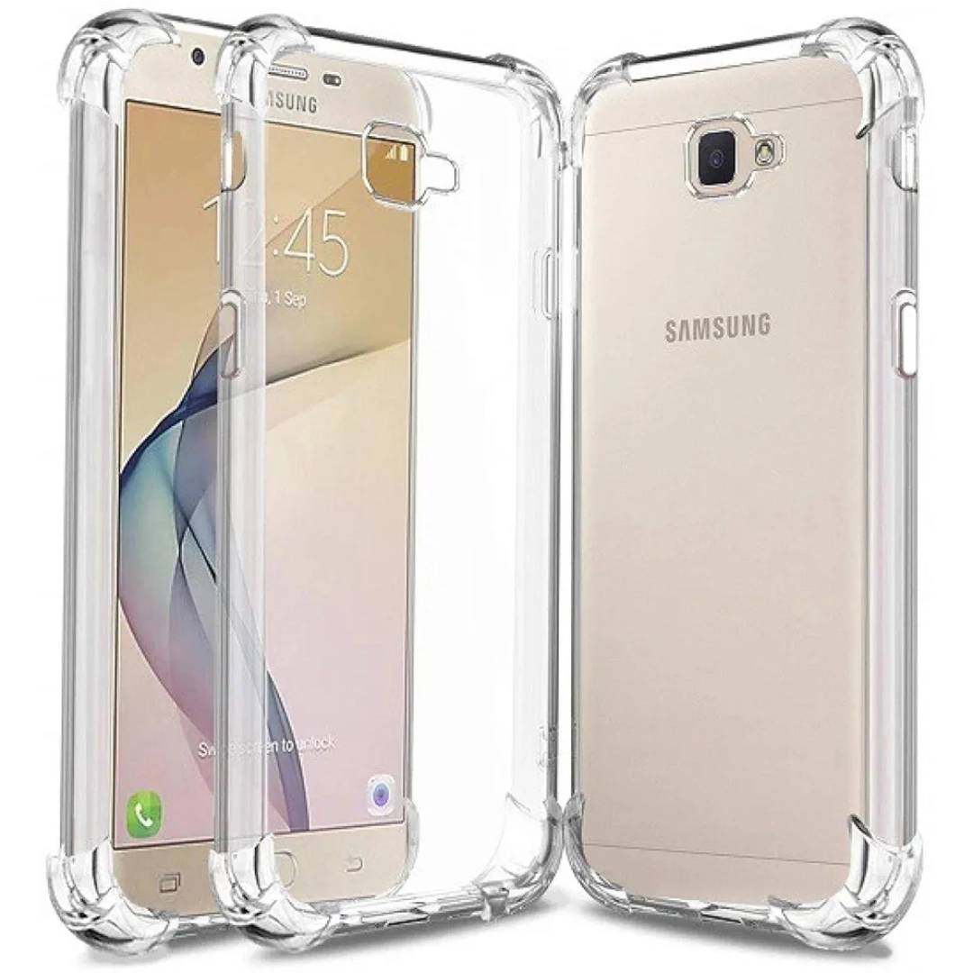 Samsung Galaxy J7 Prime Transparent Clear Slim Soft Cover Skin Gel TPU ...