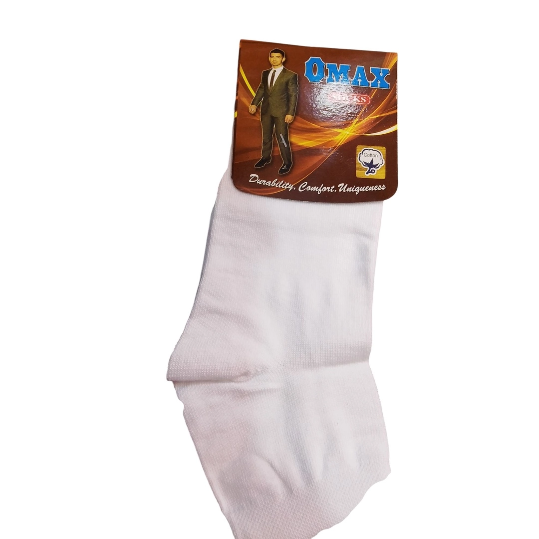 3 pair combo white half cotton sock for regular use