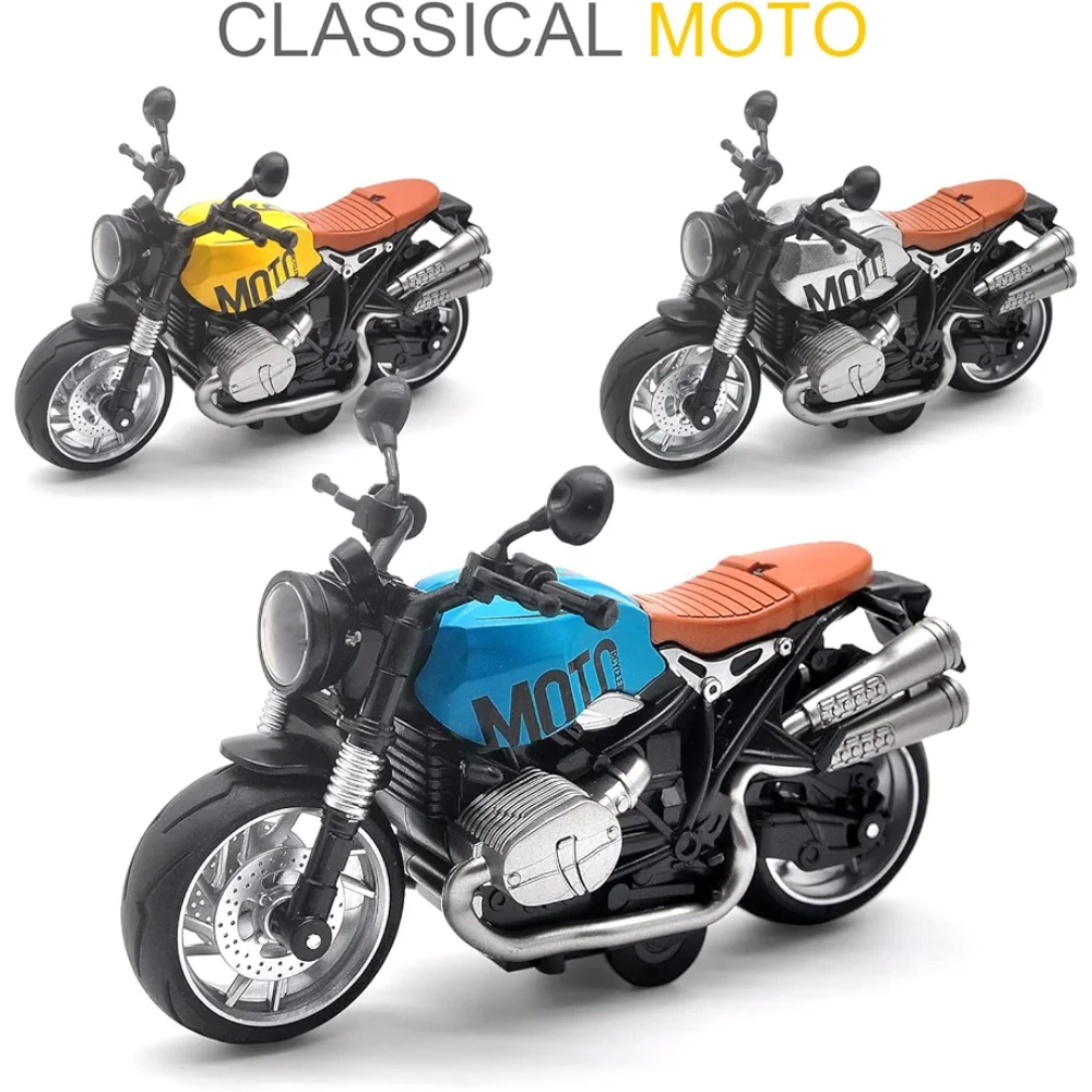 1 PC Motorcycle Toys for Kids - Pull Back Toy Motorcycle Model 1/12 ...