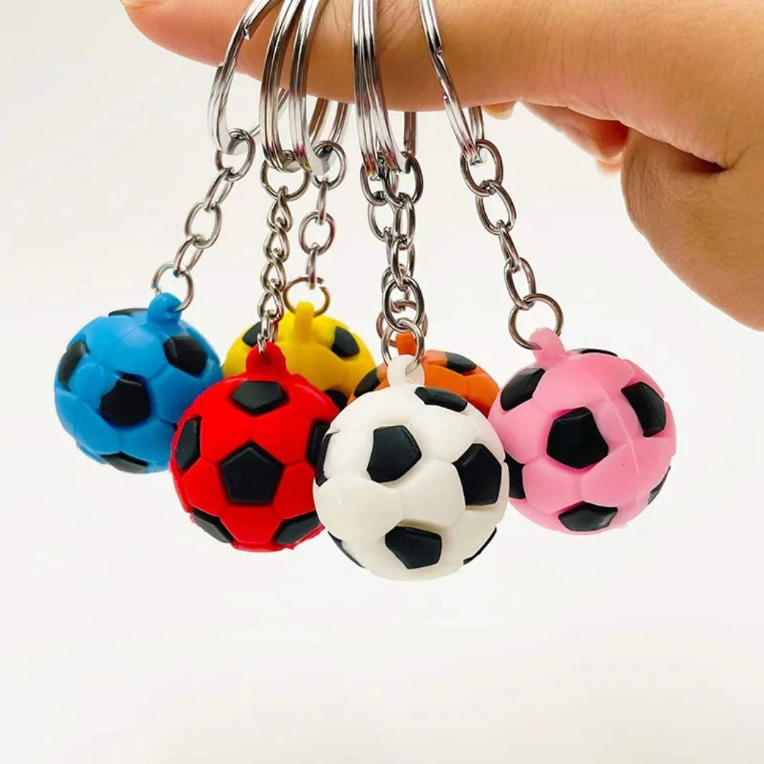 Mini Football Keychain / Soccer Ball Keychain – Sports Key Ring for ...