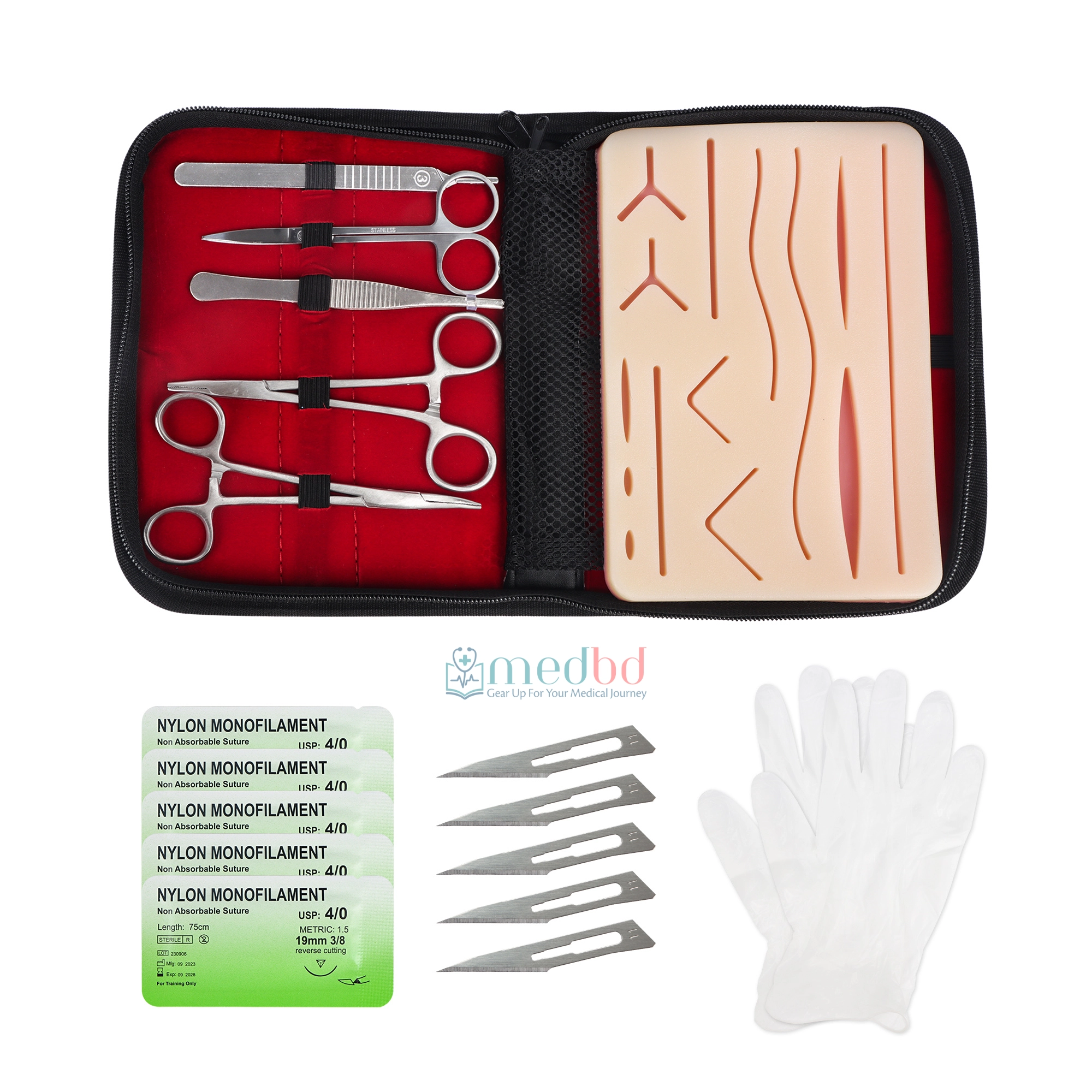 Complete Suture Practice Kit Set for Medical Students