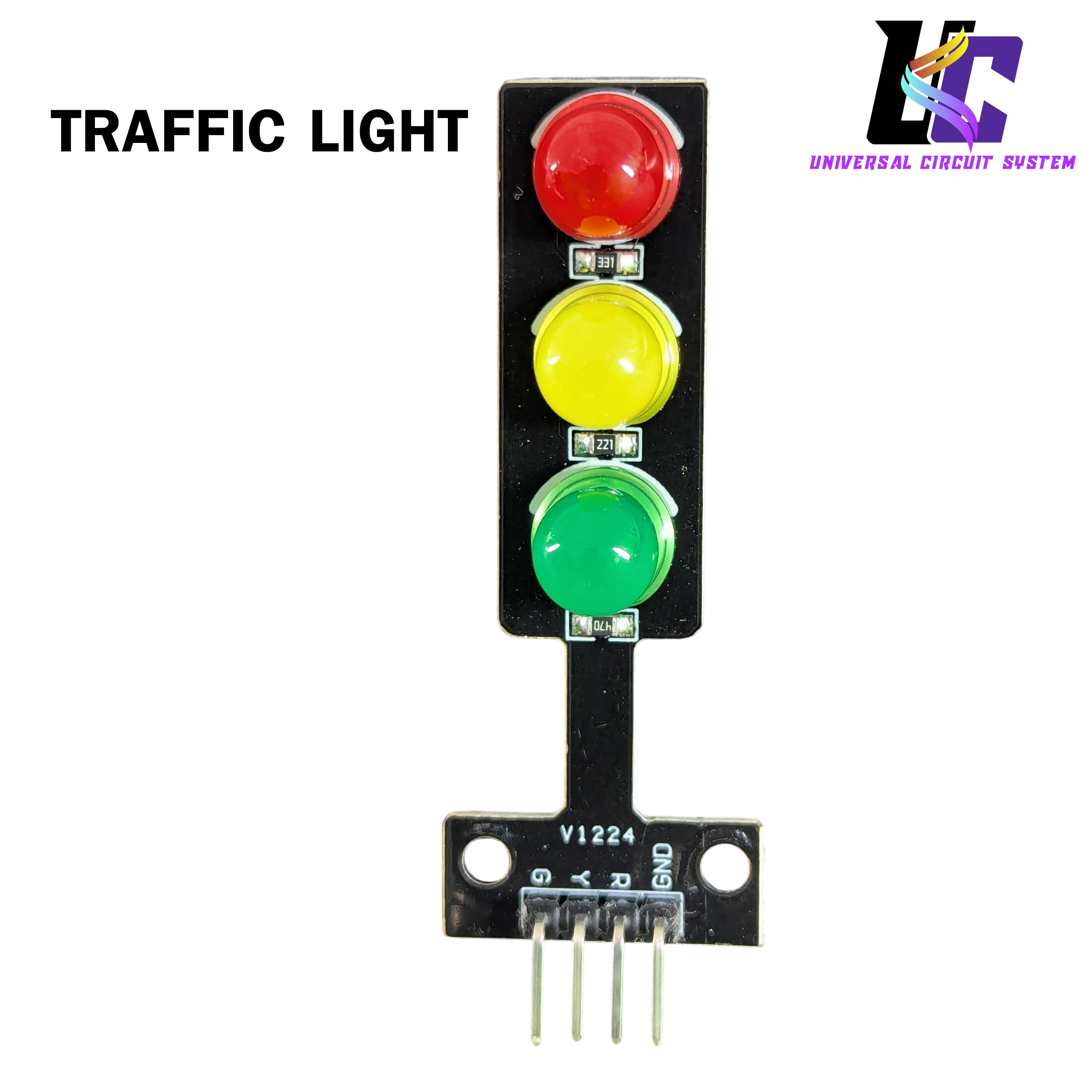 Traffic Light LED Display Module for Arduino Red Yellow Green 5mm LED ...