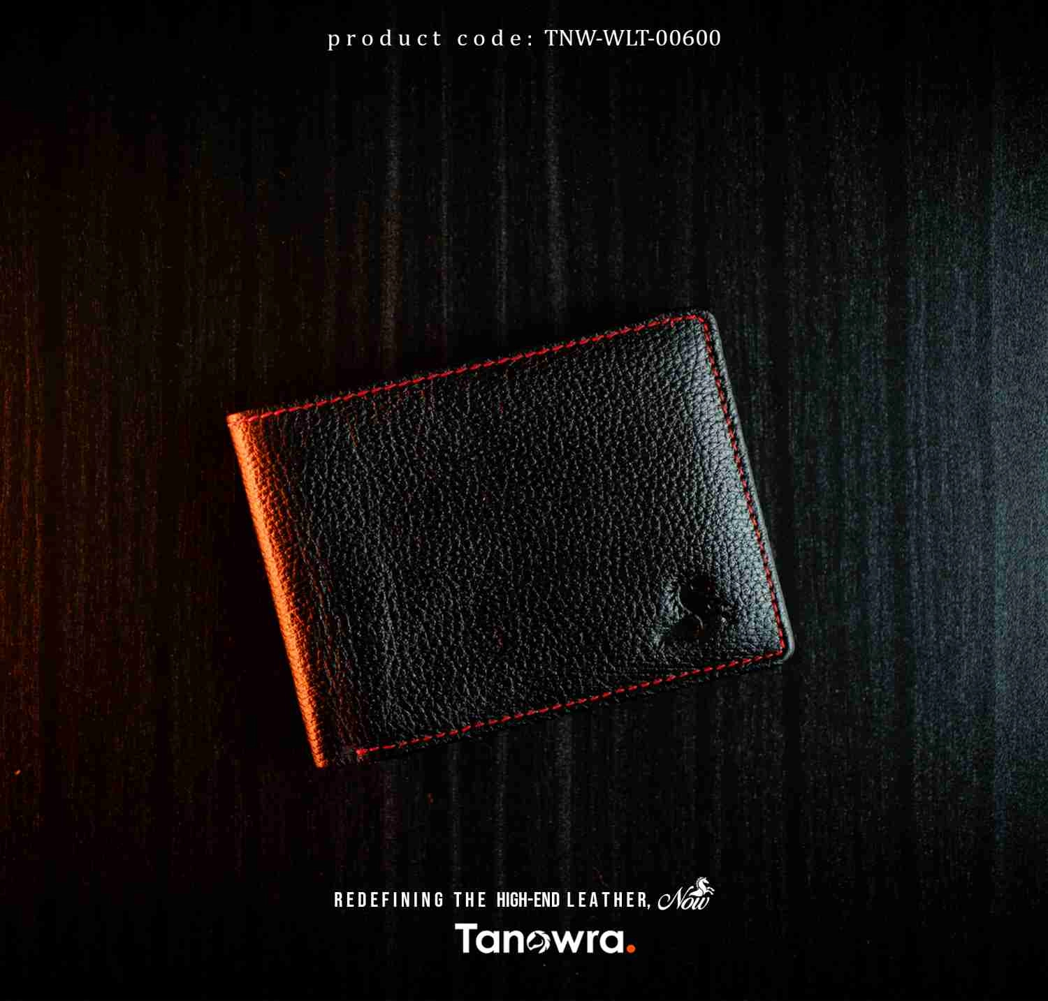 Pomelo Black Leather Wallet