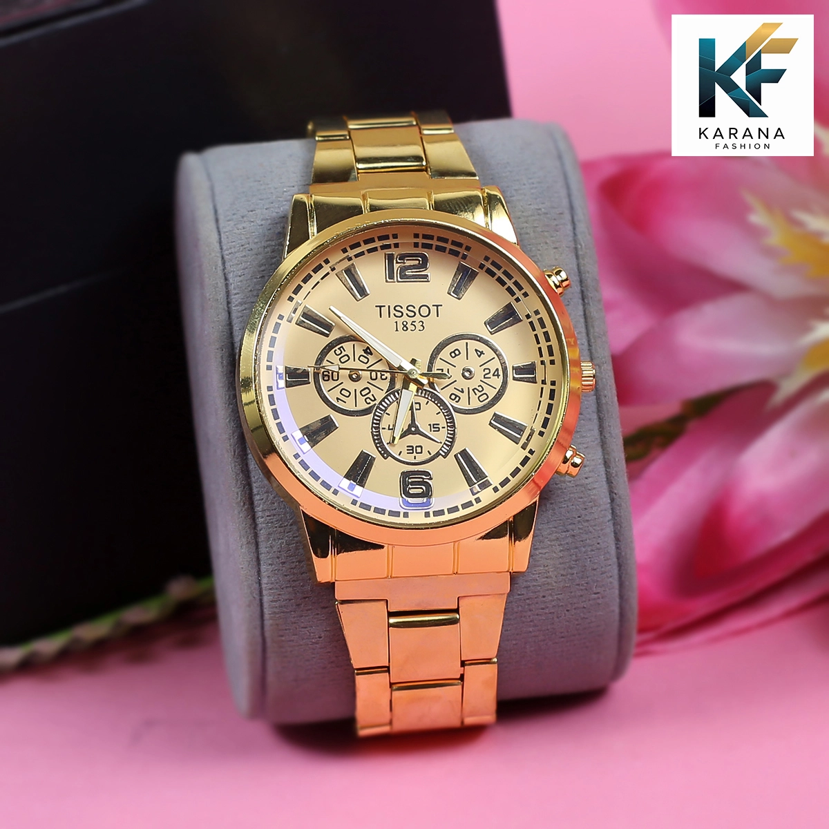 Tissot new style analog dial Stainless Steel chain Quartz Watch for Men