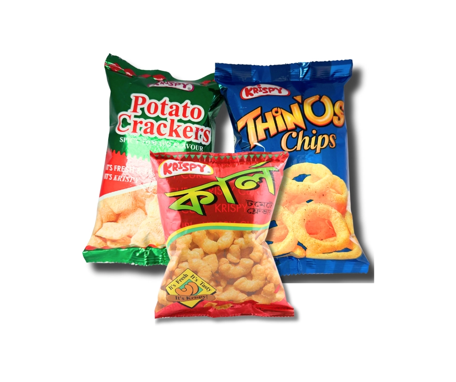 Krispy Chips Combo - Curl 6gm/pkt (10 packets), Thinos 7gm/pkt ( 10 ...