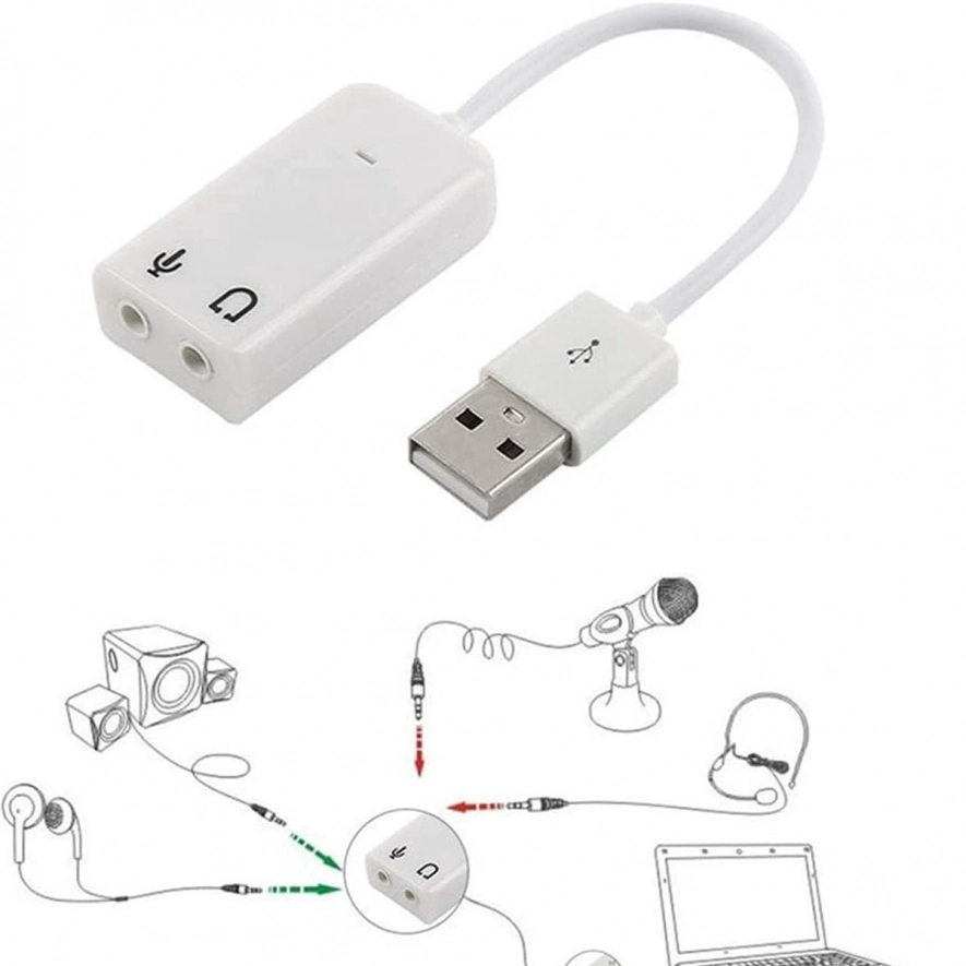 USB External 7.1 Channel Sound Card Audio Adapter