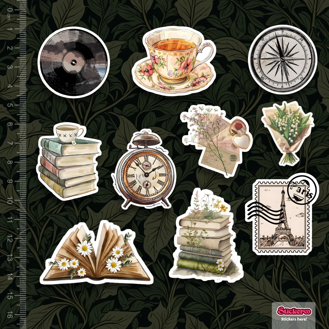 Vintage Things Stickers | Stickeroo
