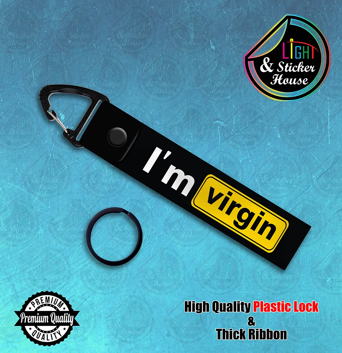Key ring For Bike user ----I'mVirgin---- Premium Quality & Plastic lock ...