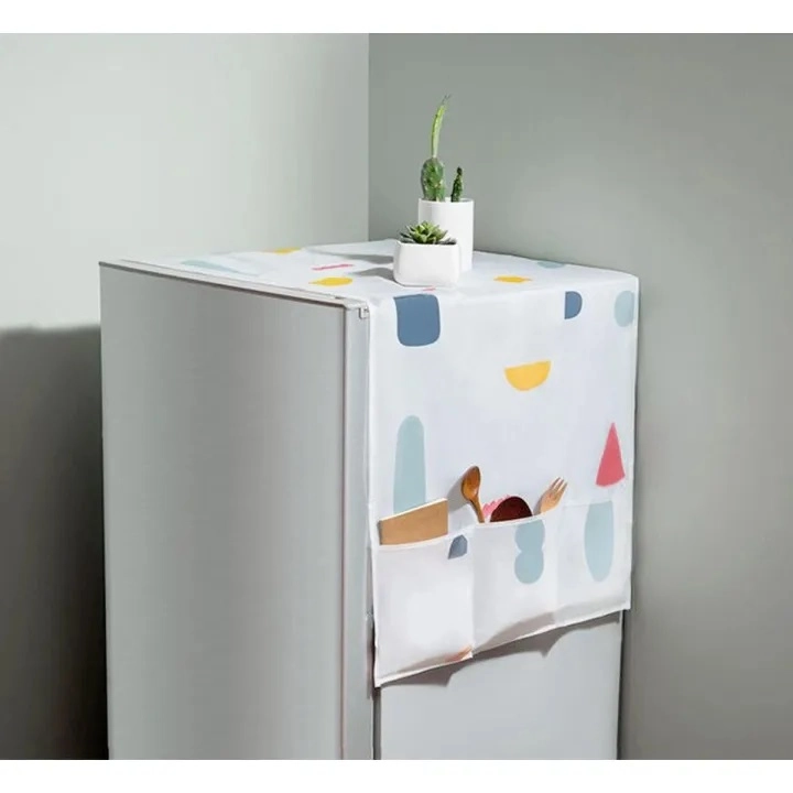 Refrigerator Dust-Proof Cover Waterproof Cover with Storage Pockets ...