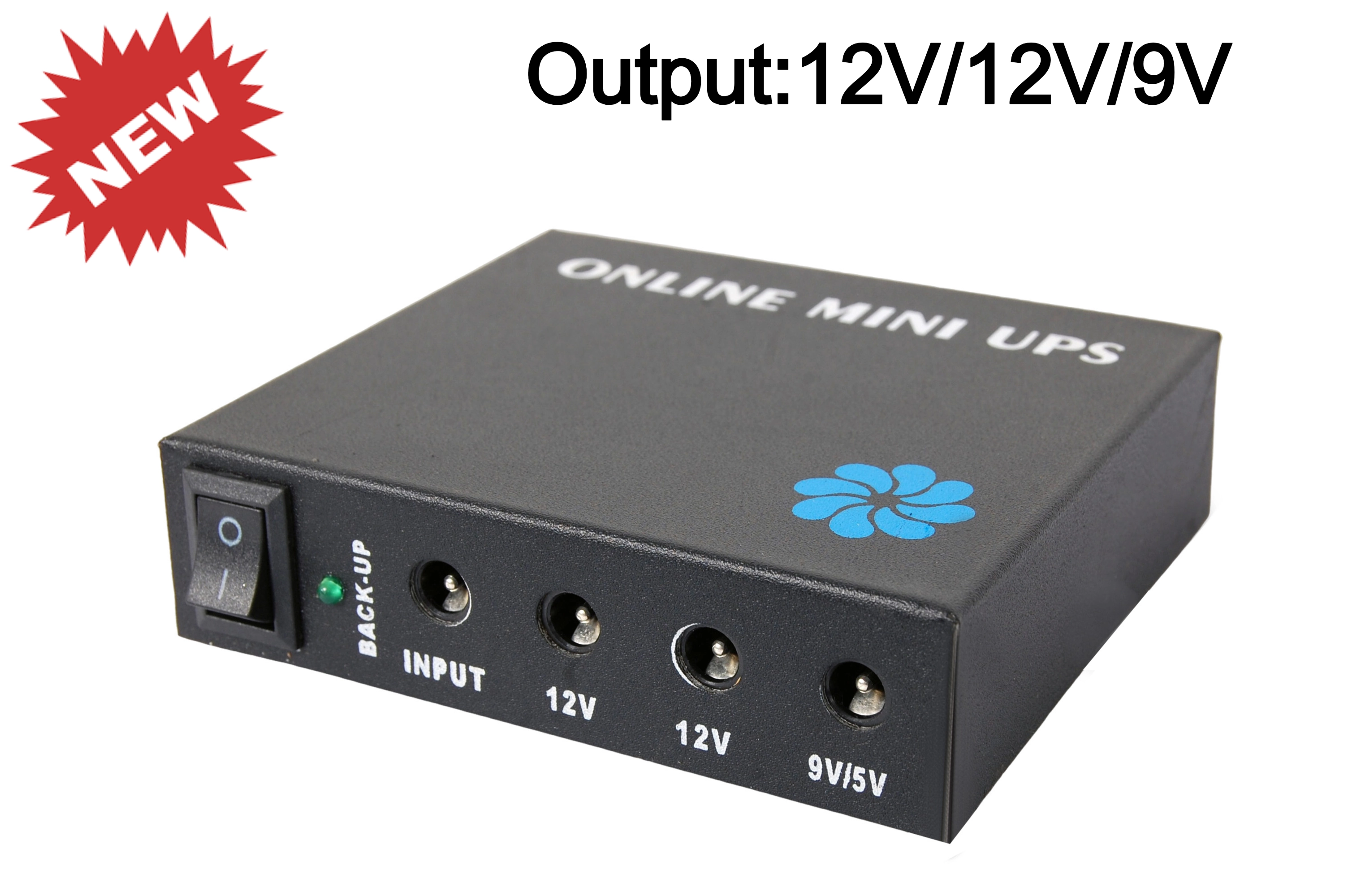 Online Mini UPS 6000mAh Powerful Battery Output 12V/12V/9V Long Backup ...