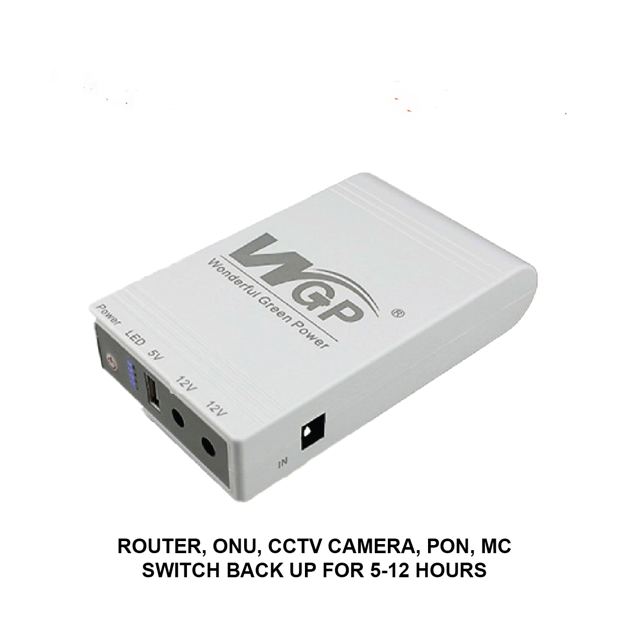 WGP Mini UPS 10400 mAh DC UPS for Router, Onu, CC Camera 5, 12, 12 Volt ...