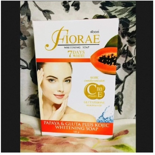 Fiorae 7 Days Papaya & Gluta Plus Kojic Whitening Soap 165g