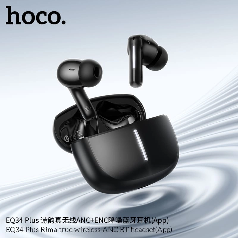 hoco EQ34 Plus True Wireless ANC+ENC Noise Reduction App Control ...