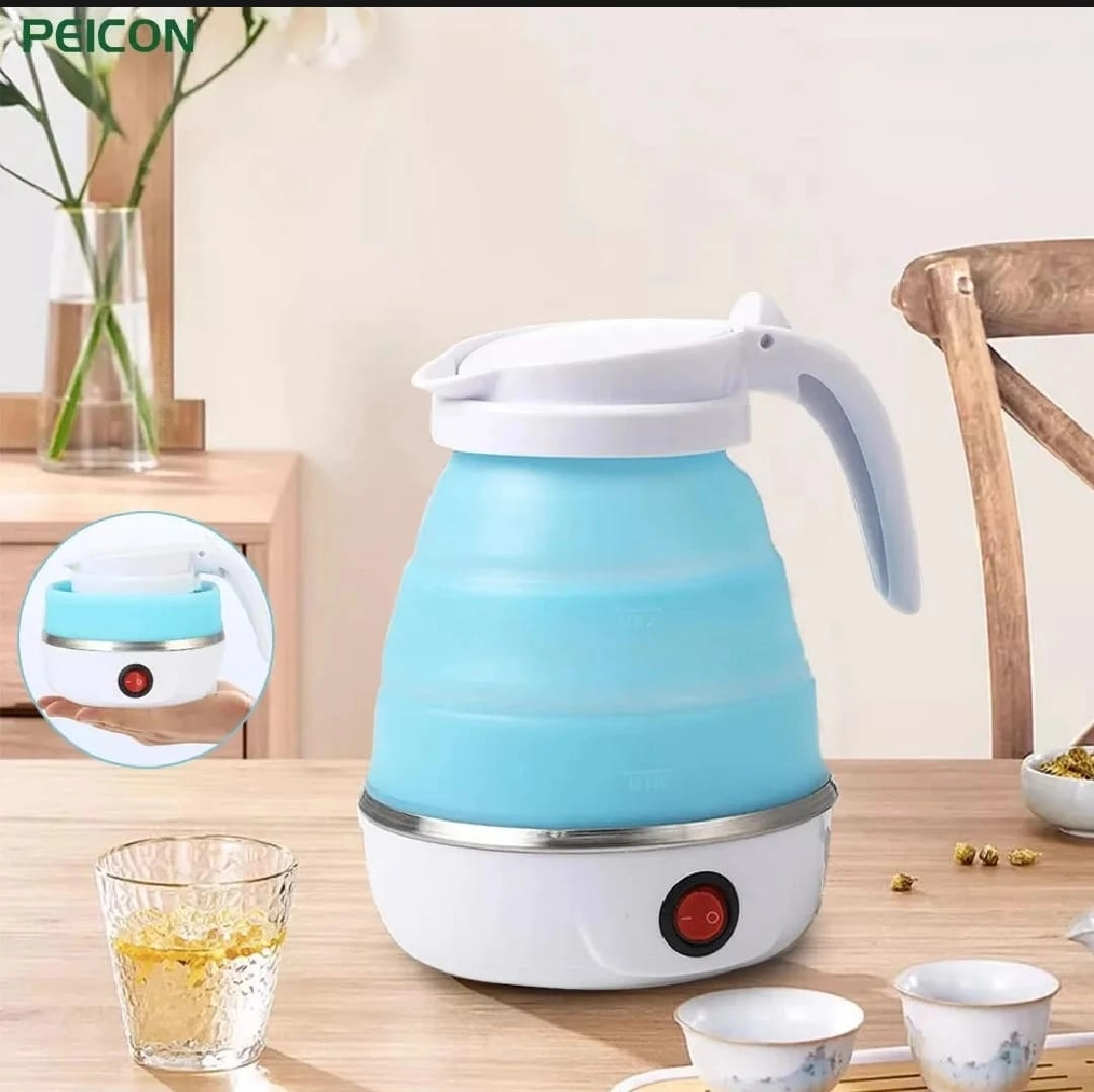 Travelling Folding Kettle Electric Silicone Foldable Water Kettles ...