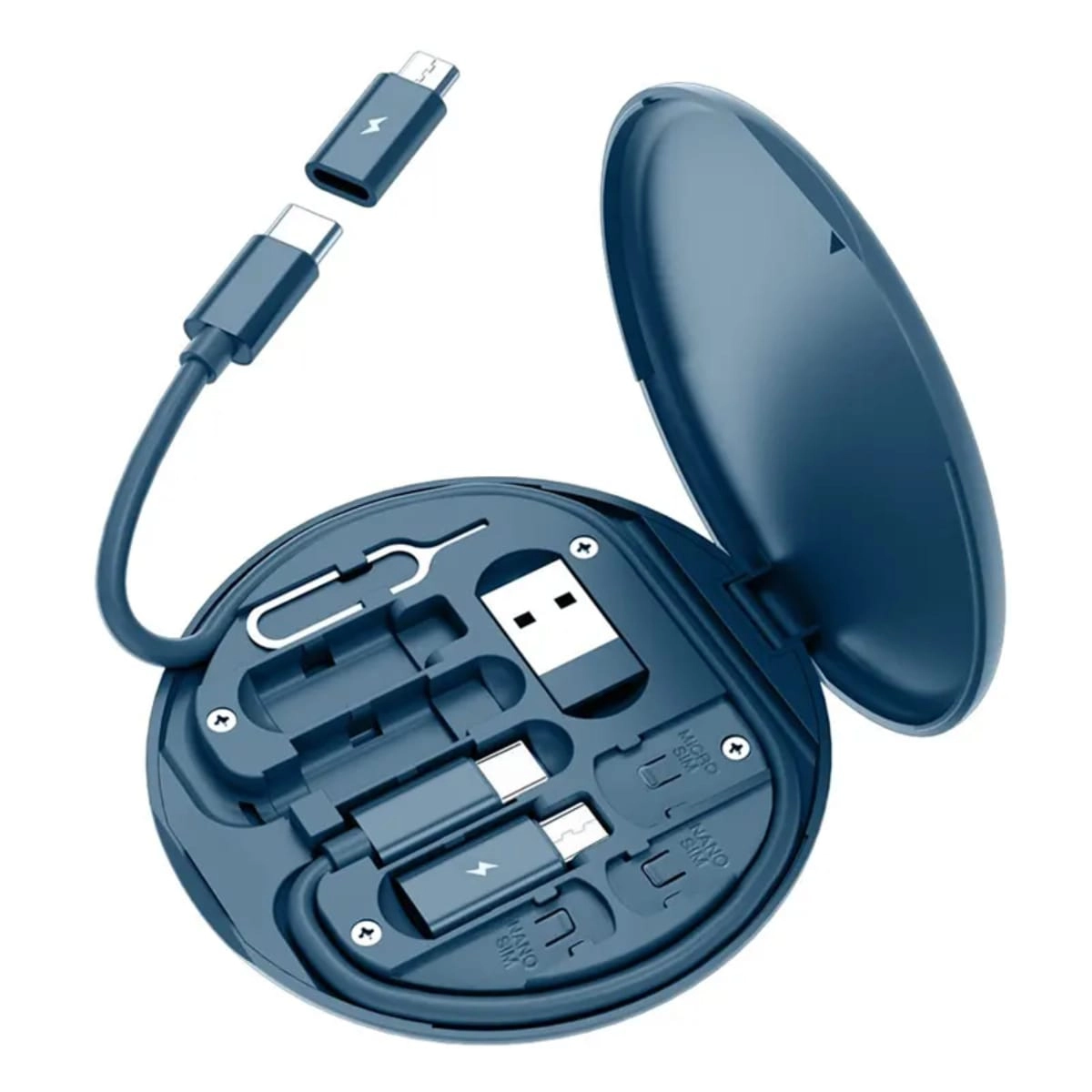 Fast Charging Data Cable Bundle – 60W Portable Charger Set with Storage ...