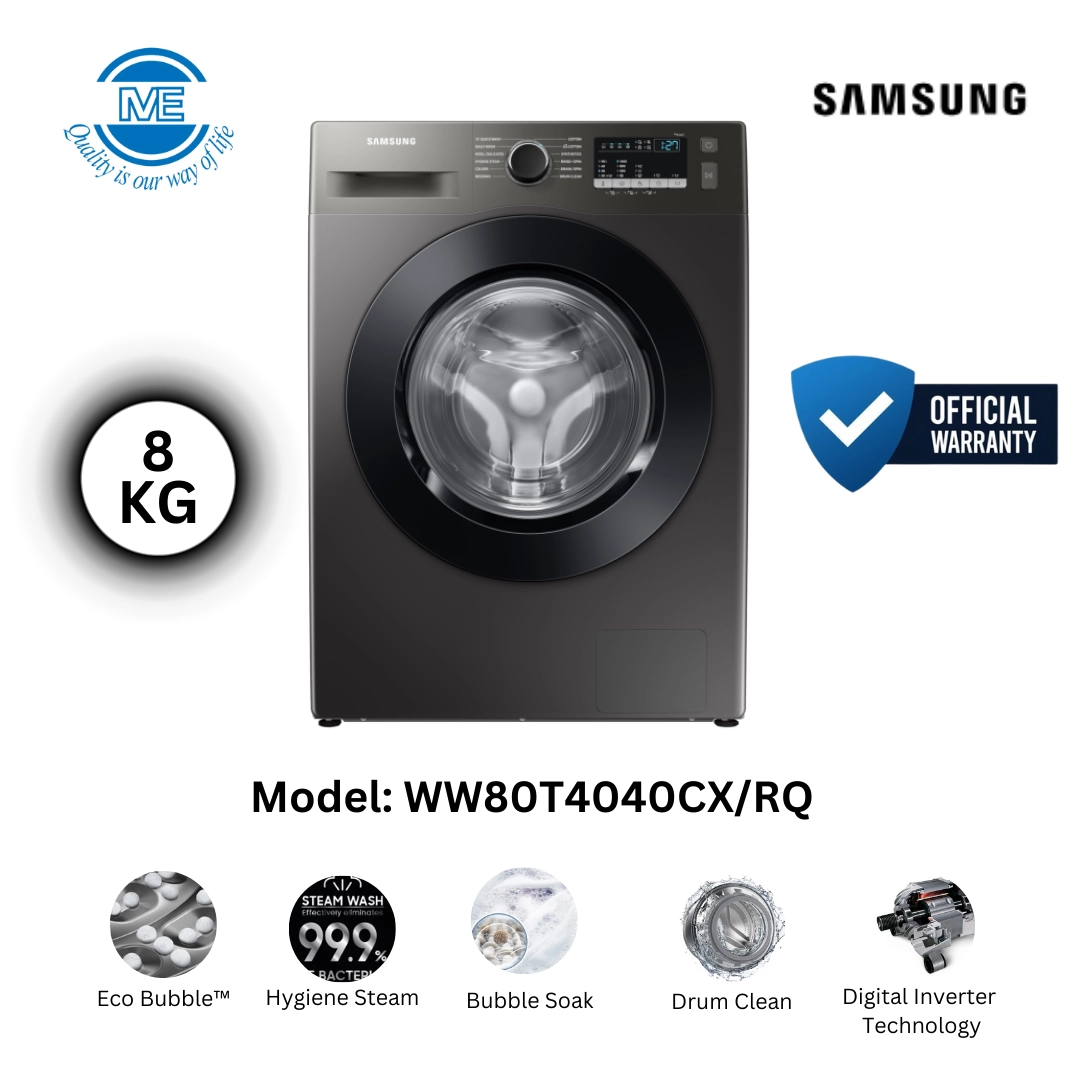 SAMSUNG 8 KG Front Loading Digital Inverter Washing Machine with Eco ...