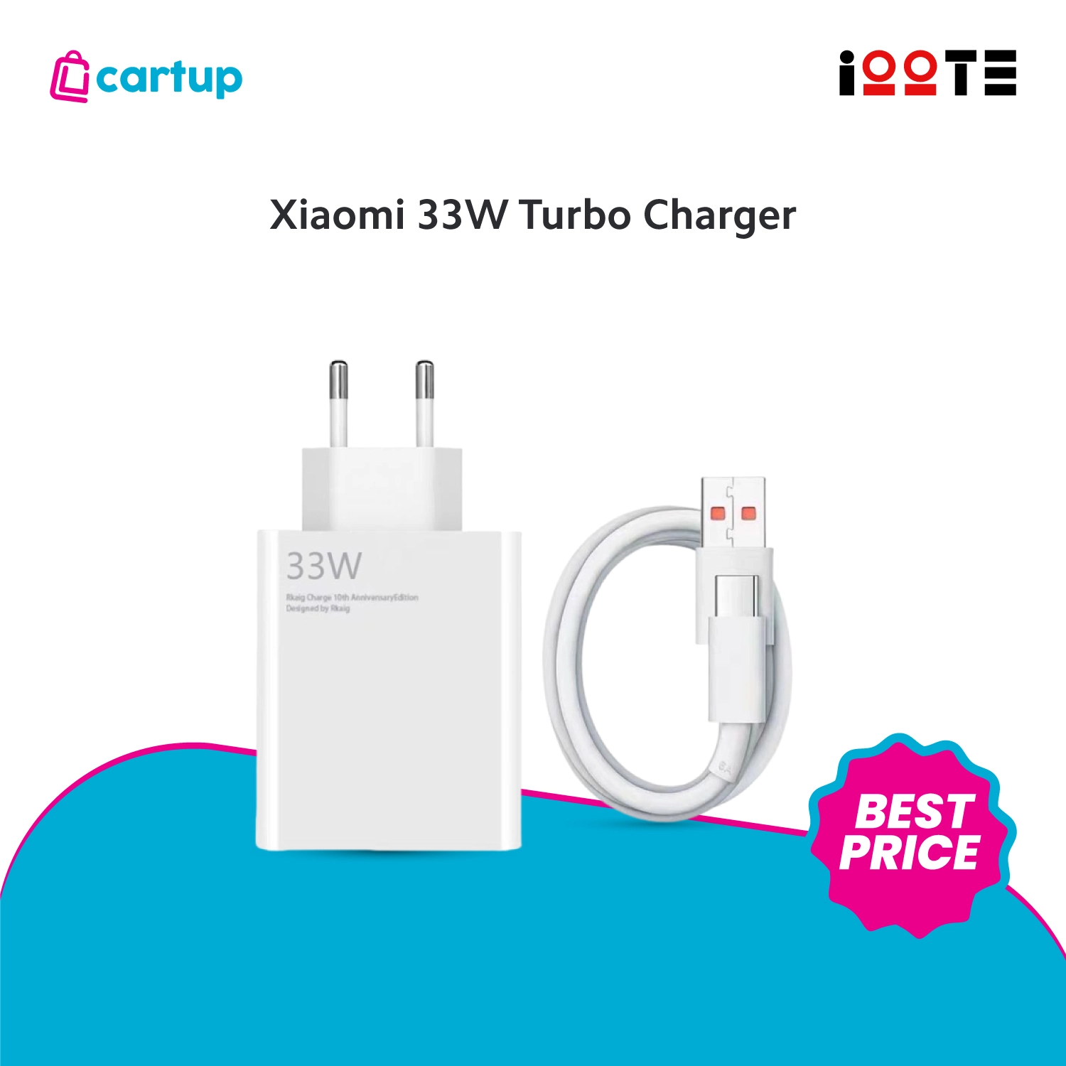 Xiaomi 33w Power Adaptar Suit with Type-C Cable