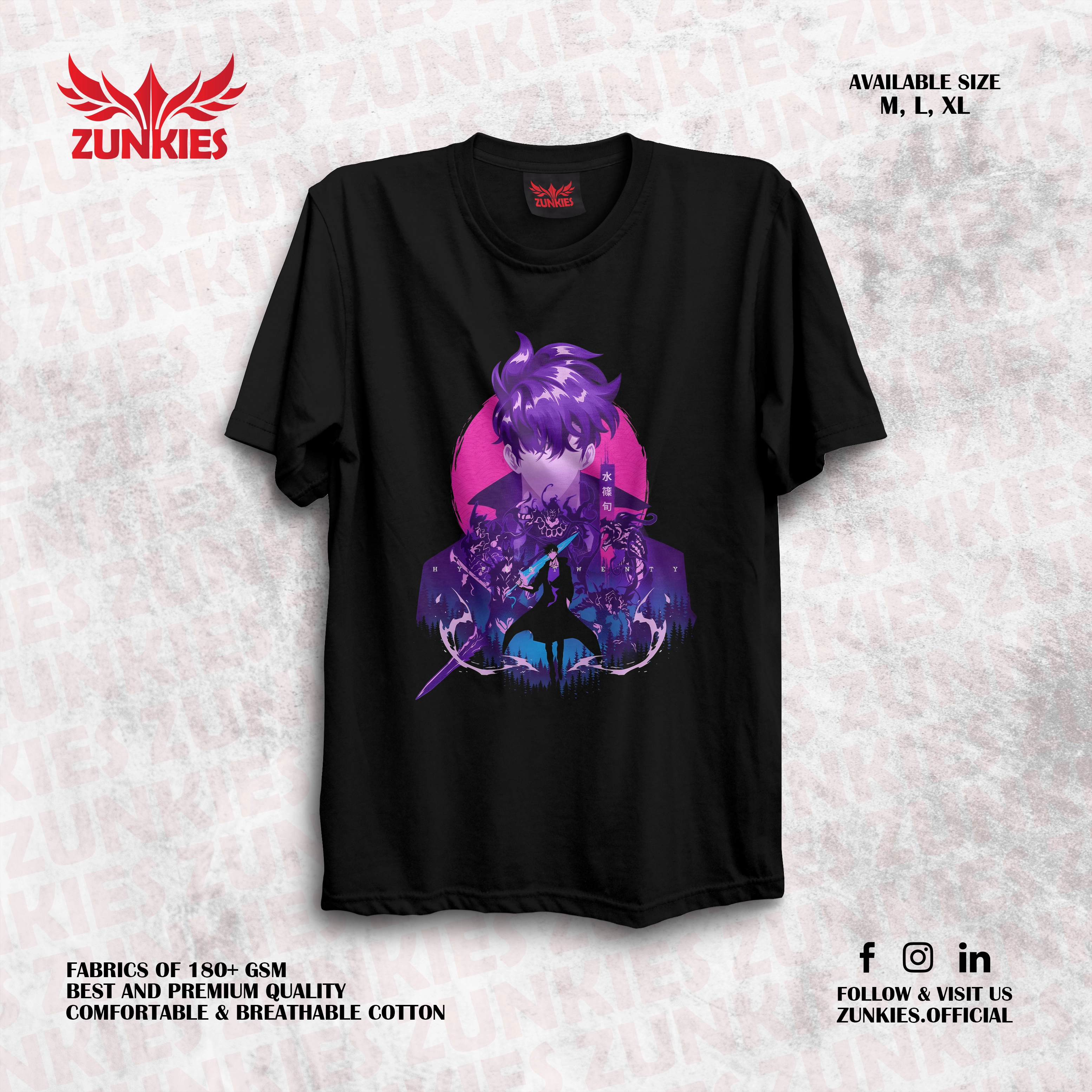 Solo Leveling - Zunkies Oversized Drop Shoulder T-shirt